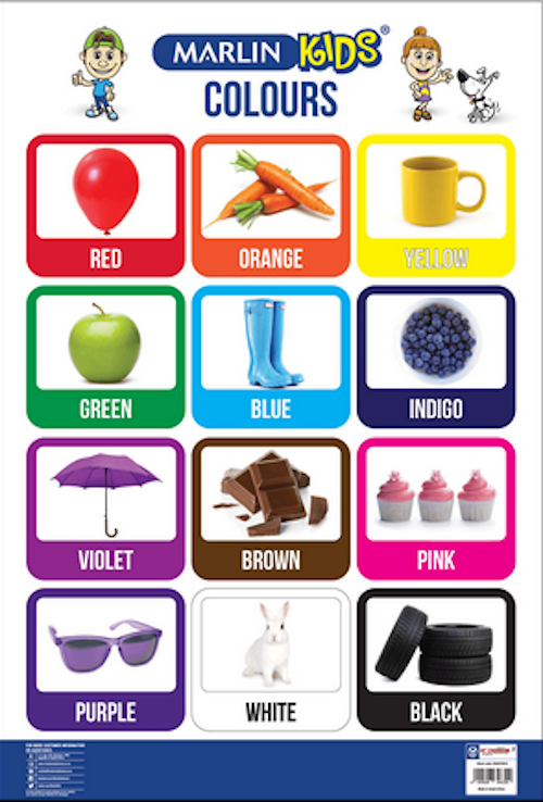 WALL CHART - COLOURS - MARLIN