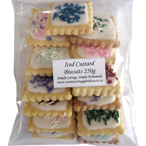 Homemade Iced Shortbread Biscuits 250g